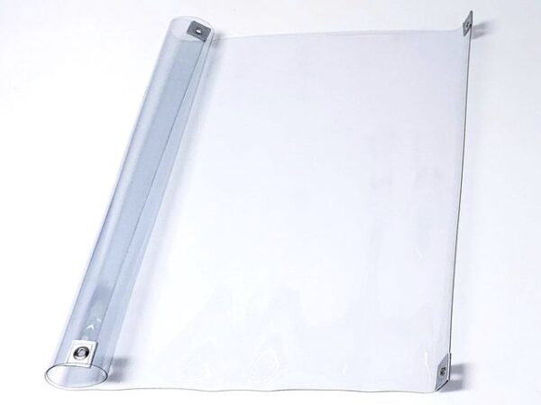 Portable ultra-clear vinyl shield (un-rolled) – Lakeview Molded Plastics